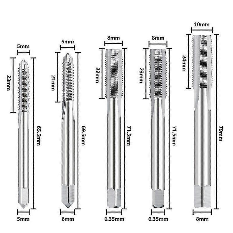 Tyre Valve Thread Tap 5v1 5v2 8v1 8v2 10v1 Right Cutting Straight ...