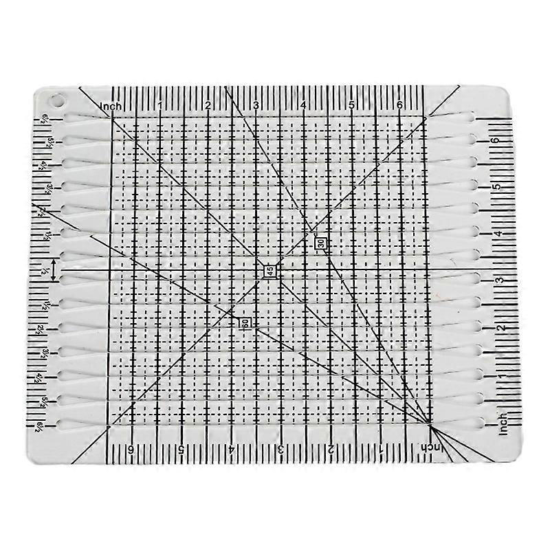 Slotted Quilting Ruler Durable Patchwork Ruler Transparent DIY Craft ...