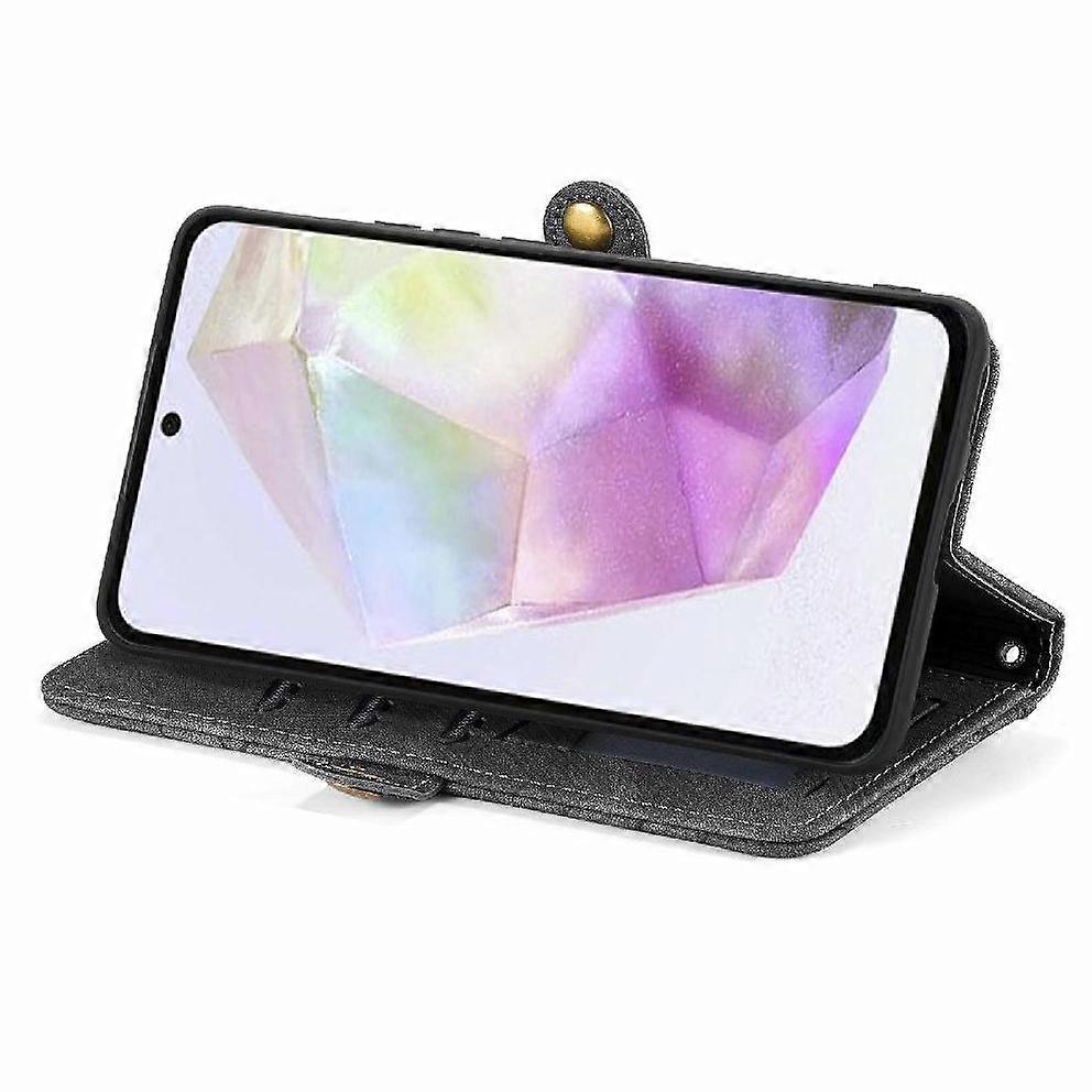 Flip Case For Samsung Galaxy A35 5G Leather Case Simple Business Flip ...