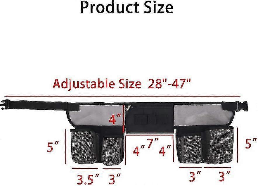 Cleaning Tool Belt With 4 Pockets And 3 Elastic Slots - Adjustable ...