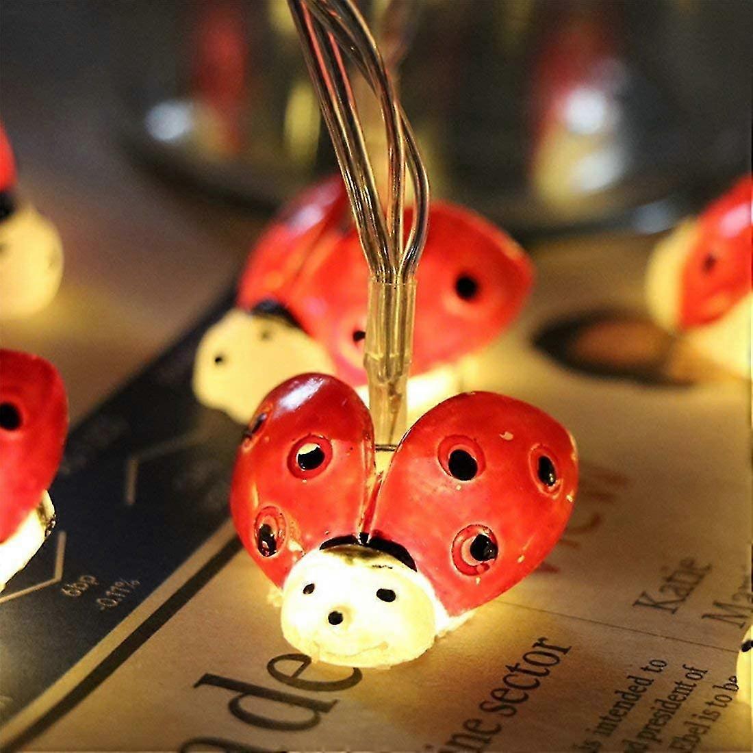 Solar Garden String Lights, Solar Ladybird String Light Beetle String ...