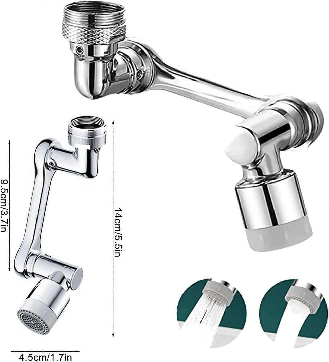 Faucet Attachment Aerator,1080 Rotating Faucet Spray Regulator,Brass ...