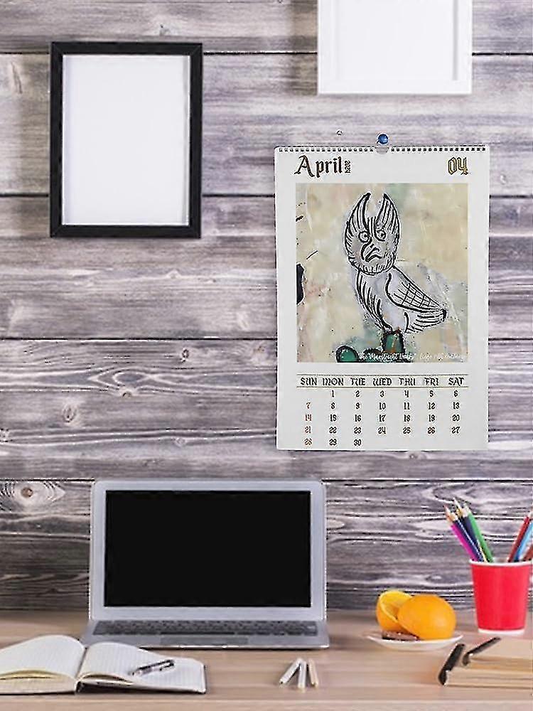 Weird Medieval Owl Calendar 2024, Ugly Medieval Owls Calendar 2024 ...