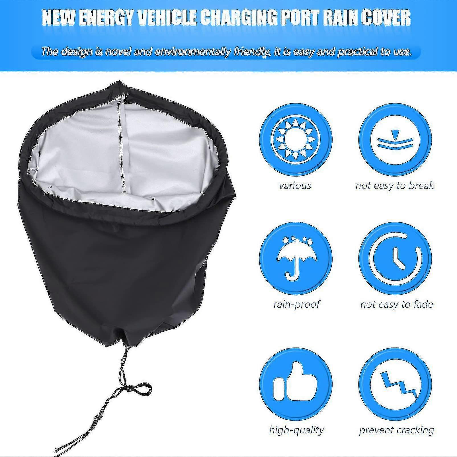 New Ev Charger Port Cover Waterproof Rain Cover Snow Rain Sun Dust ...