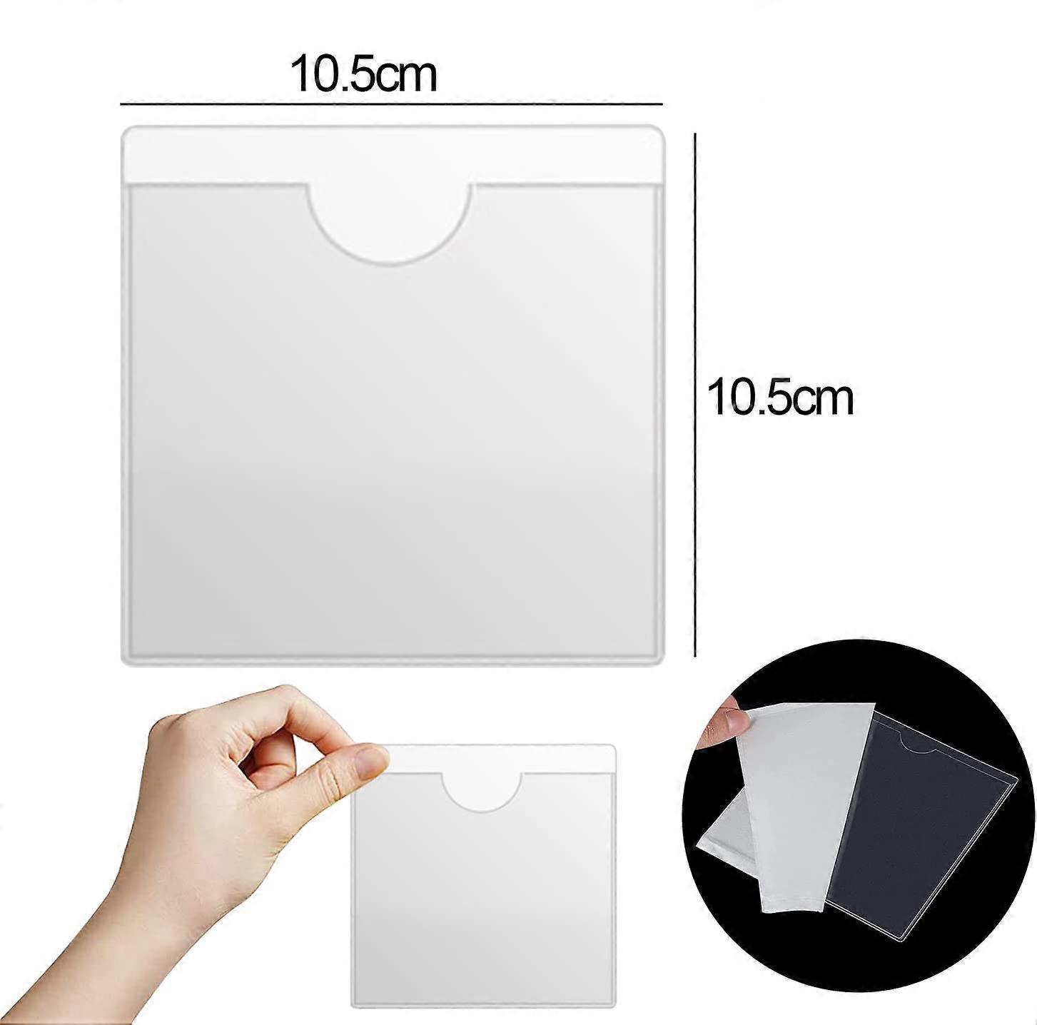 6 PCS Parking Permit Holder, Clear Self Adhesive Square Ticket Holders ...