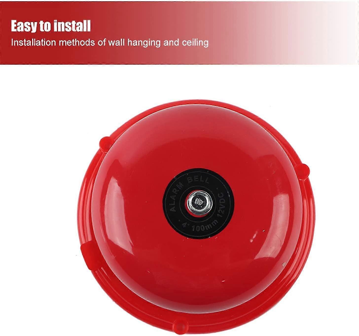 100db High Volume Electric Bell, 4 Inches Stainless Steel Fire Control ...