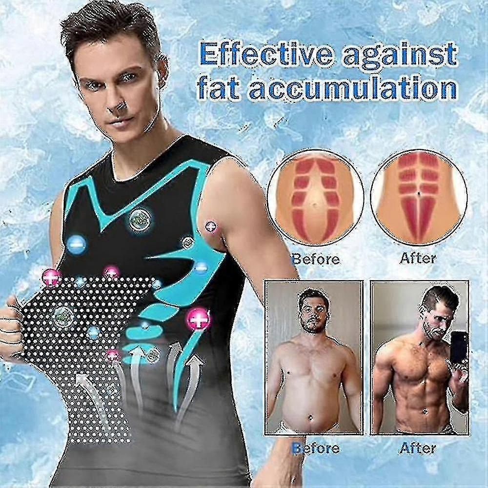 Men's chest and breast development compression top, shaping vest ...