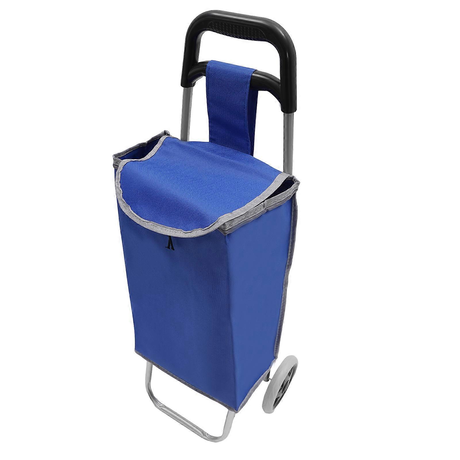 Hand Push Shopping Cart Rolling Transporting Carts | Fruugo UK