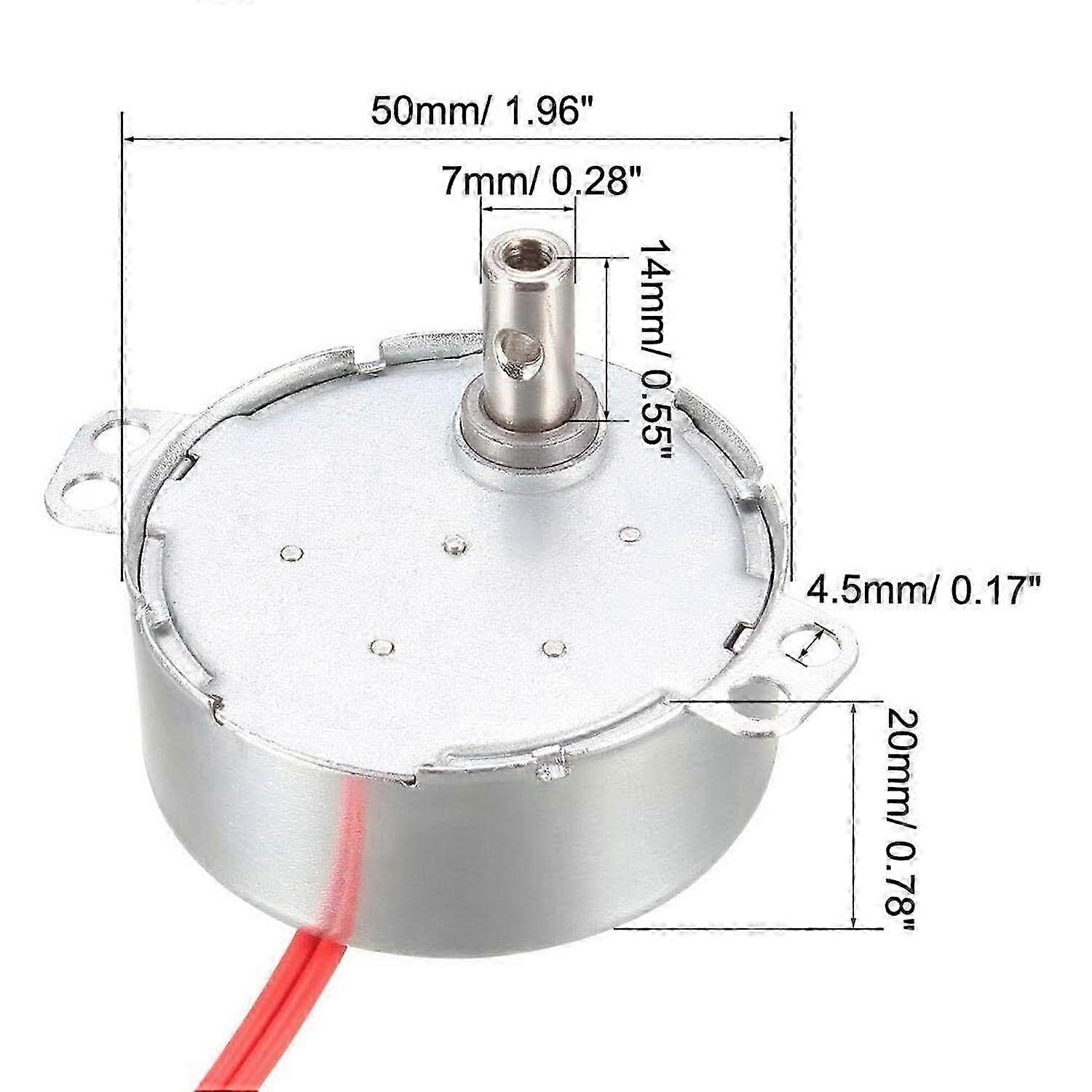 50-60Hz Turntable Synchronous Synchron Motor AC 12V CCW 4W 5-6RPM NEW ...