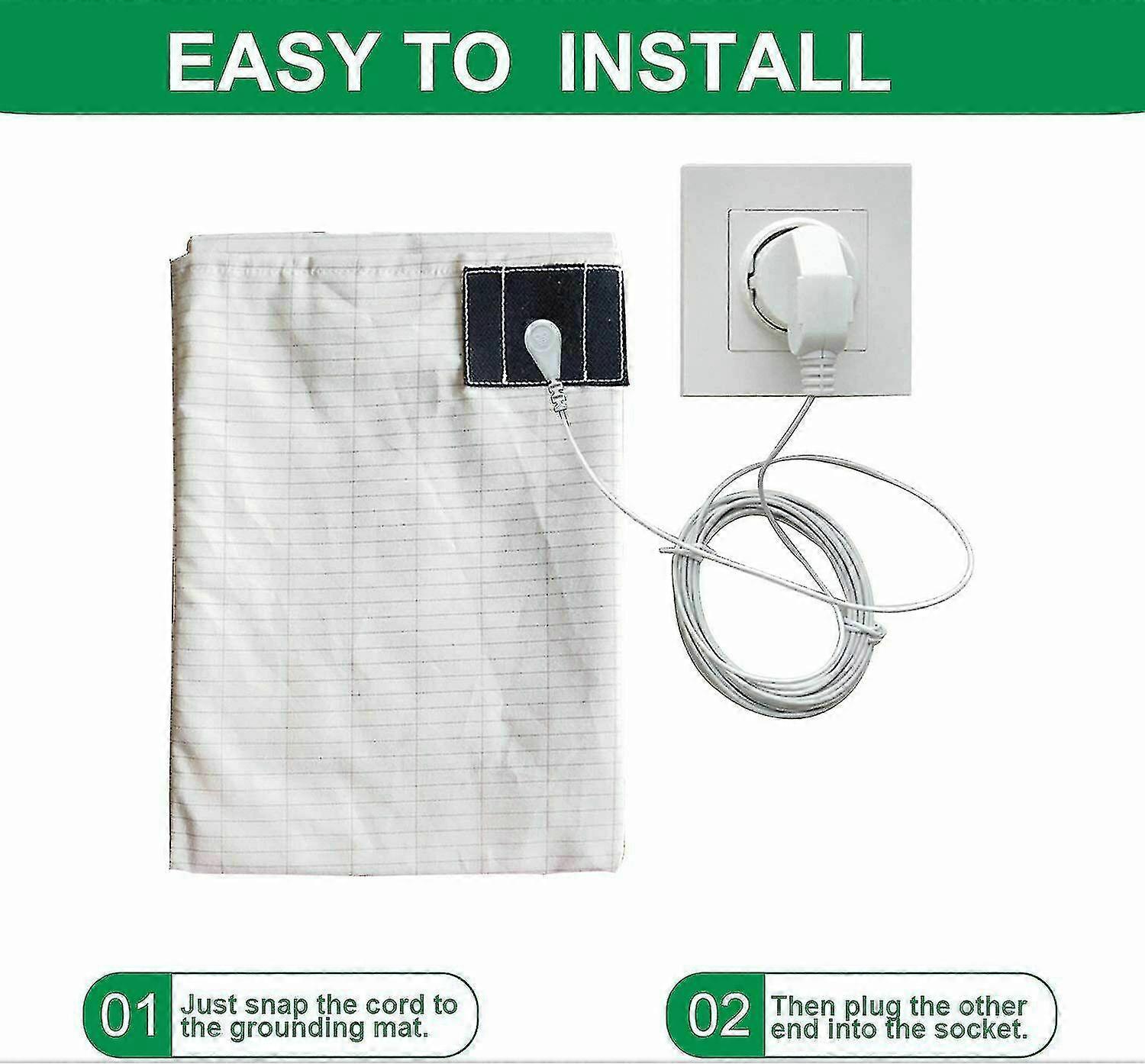 Earthing Double Bed Grounding Sheet Shield Emf Anti Radiation ...