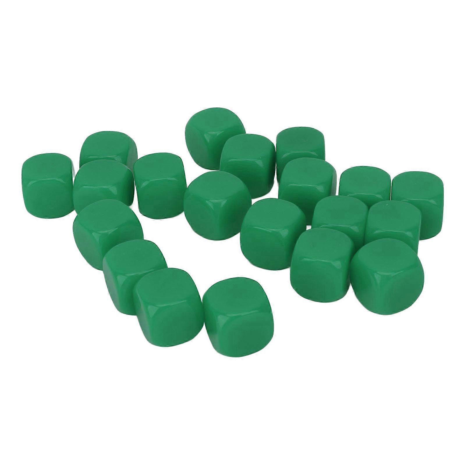 20pcs Dice Round Corner Blank Plastic 16mm Teaching Toys Dice for Board ...