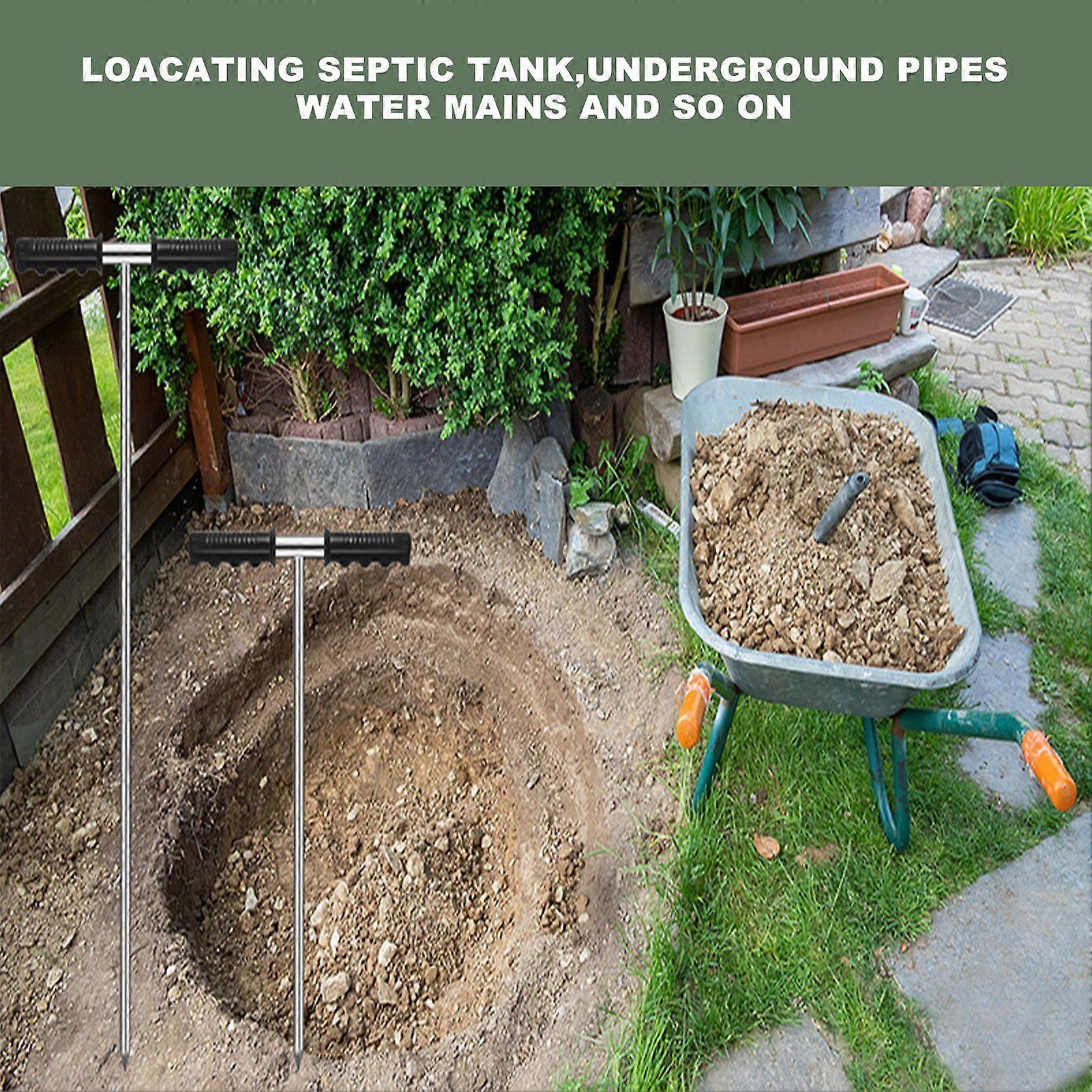 Soil Sample Probes with T Handle Adjustable Sharp Tip Stainless Steel ...