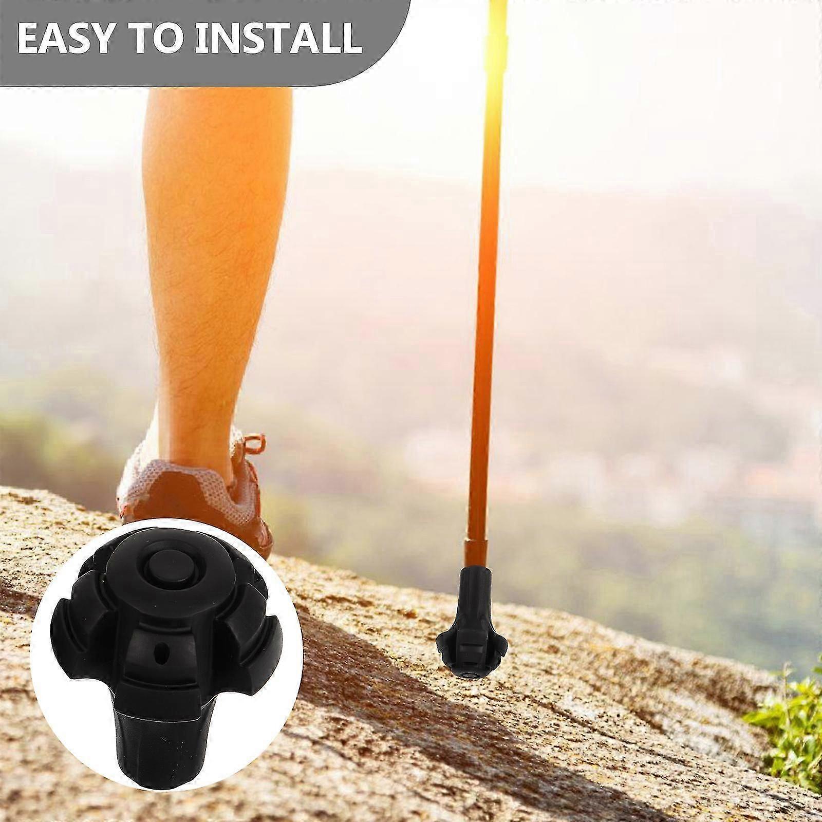2pcs Walking Stick Tips Trekking Pole Tips Replacement Hiking Poles ...
