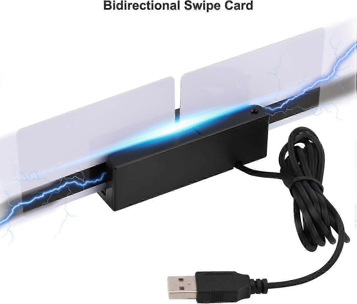MSR90 USB Swipe Magnetic Credit Card Reader 3 Tracks Mini Smart Card ...