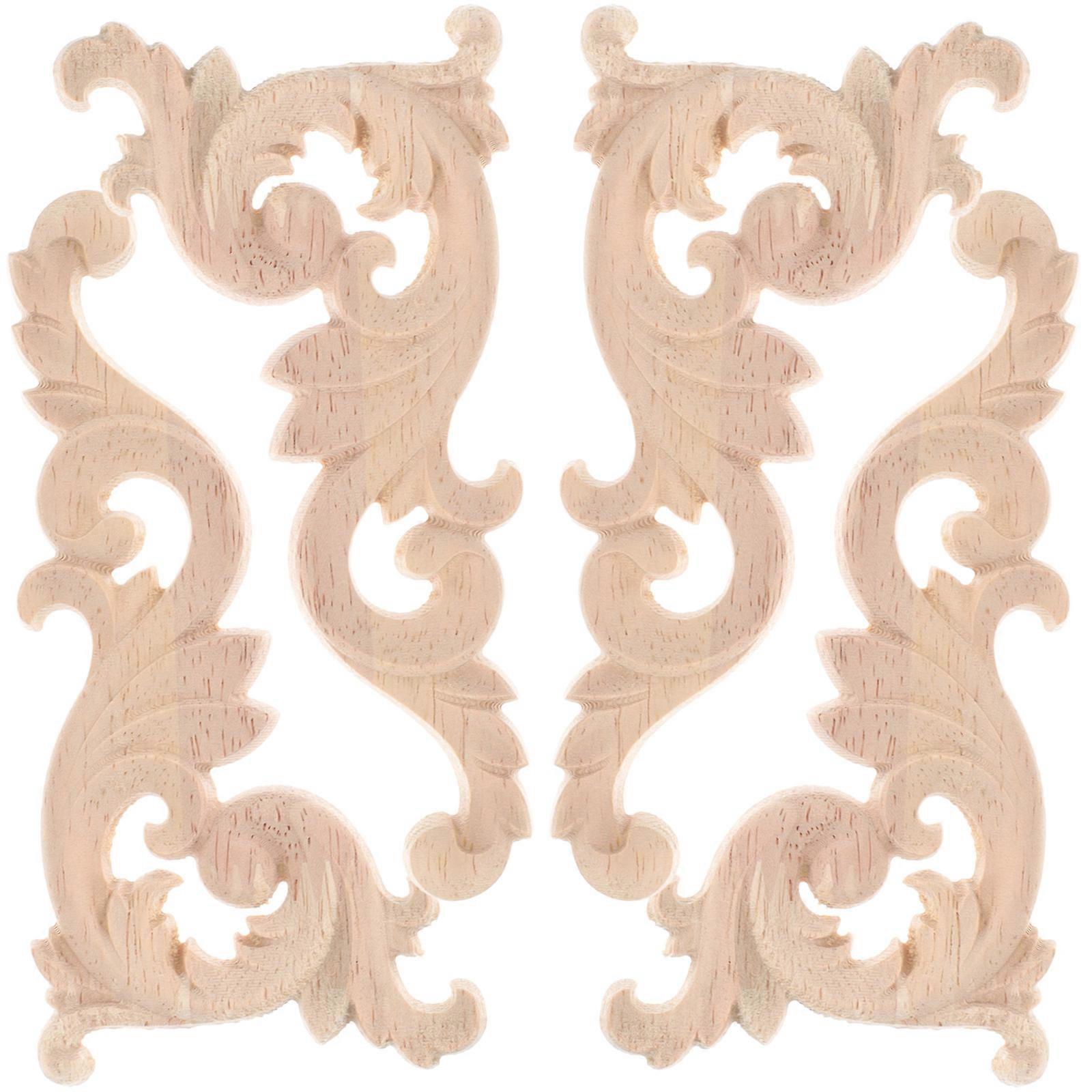 Wood Carved Applique For Cabinets And Windows Vintage Style Decorative ...