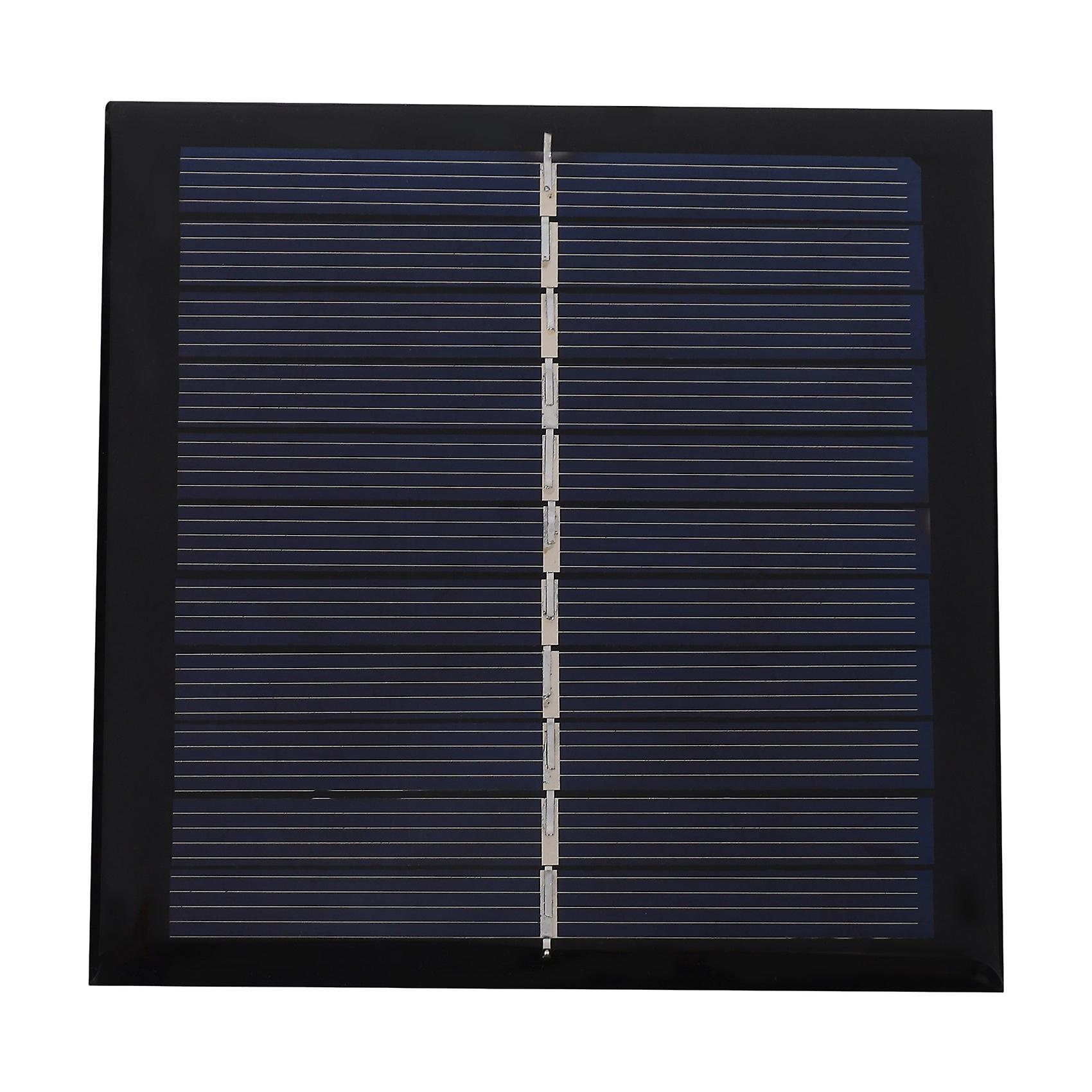 1W 5.5V Solar Cell Epoxy Polycrystalline Solar Panel+Clip For Charging ...