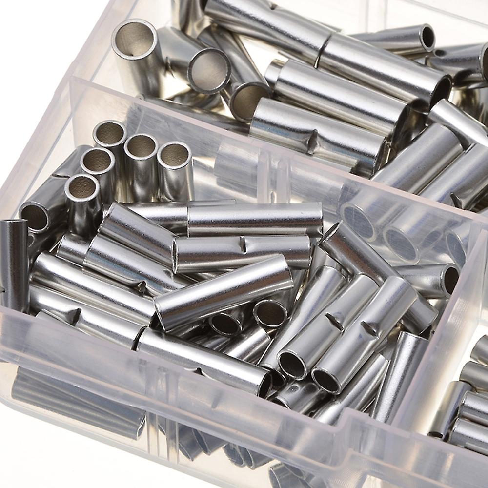 200pcs/box Non-insulated Butt Connectors Uninsulated Electrical Wire ...