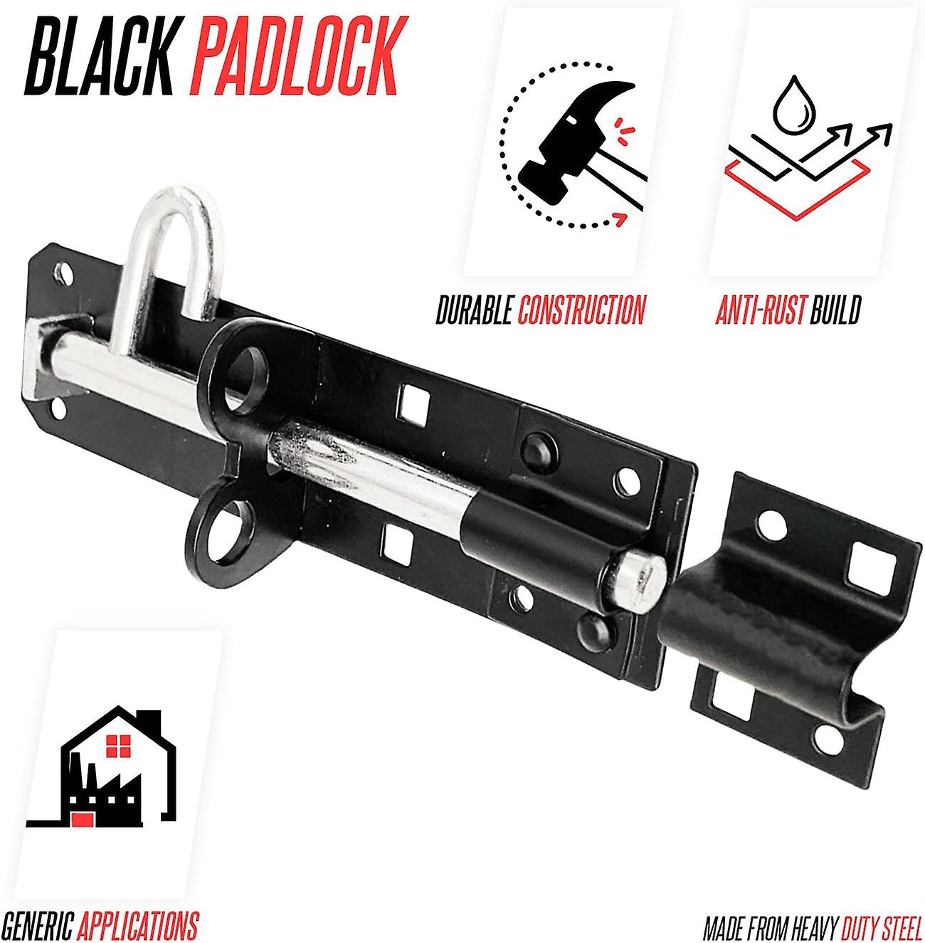 Bolt Sliding Door Lock For Bedroom Patio Door Security - 4 (100mm ...