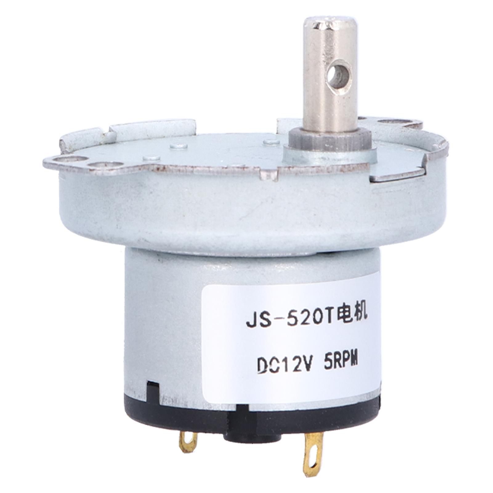 JS‑520T Synchronous Motor Durable DC 12V 5RPM Gear Motor for Electronic ...