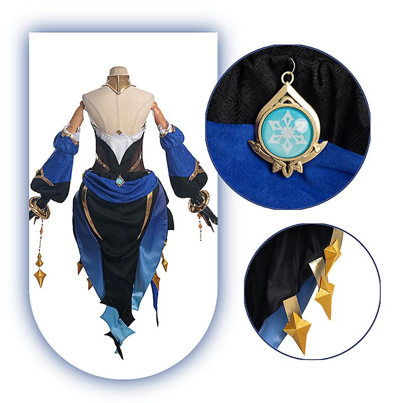 Layla Cosplay Costume Genshin Impact Women Exotic Dancers Costume ...