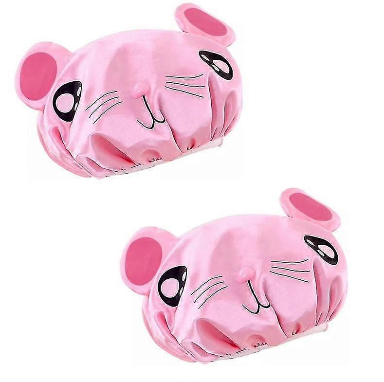Cartoon Shower Caps Waterproof Children Bath Hat Shower Hair Cover Kids ...
