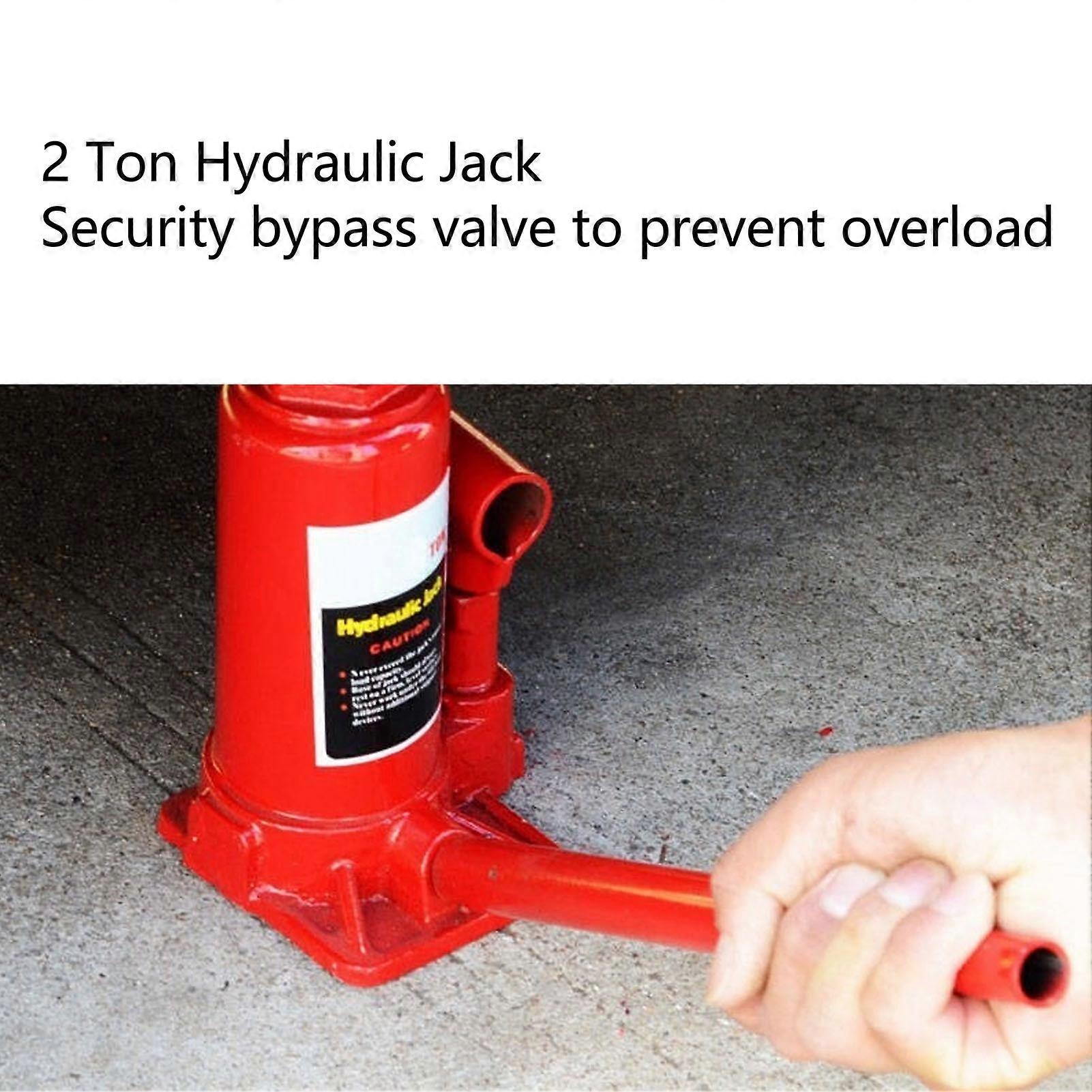 2 Ton Hydraulic Jack With Lever Handle Lifting Cylinder Vertical Jack ...