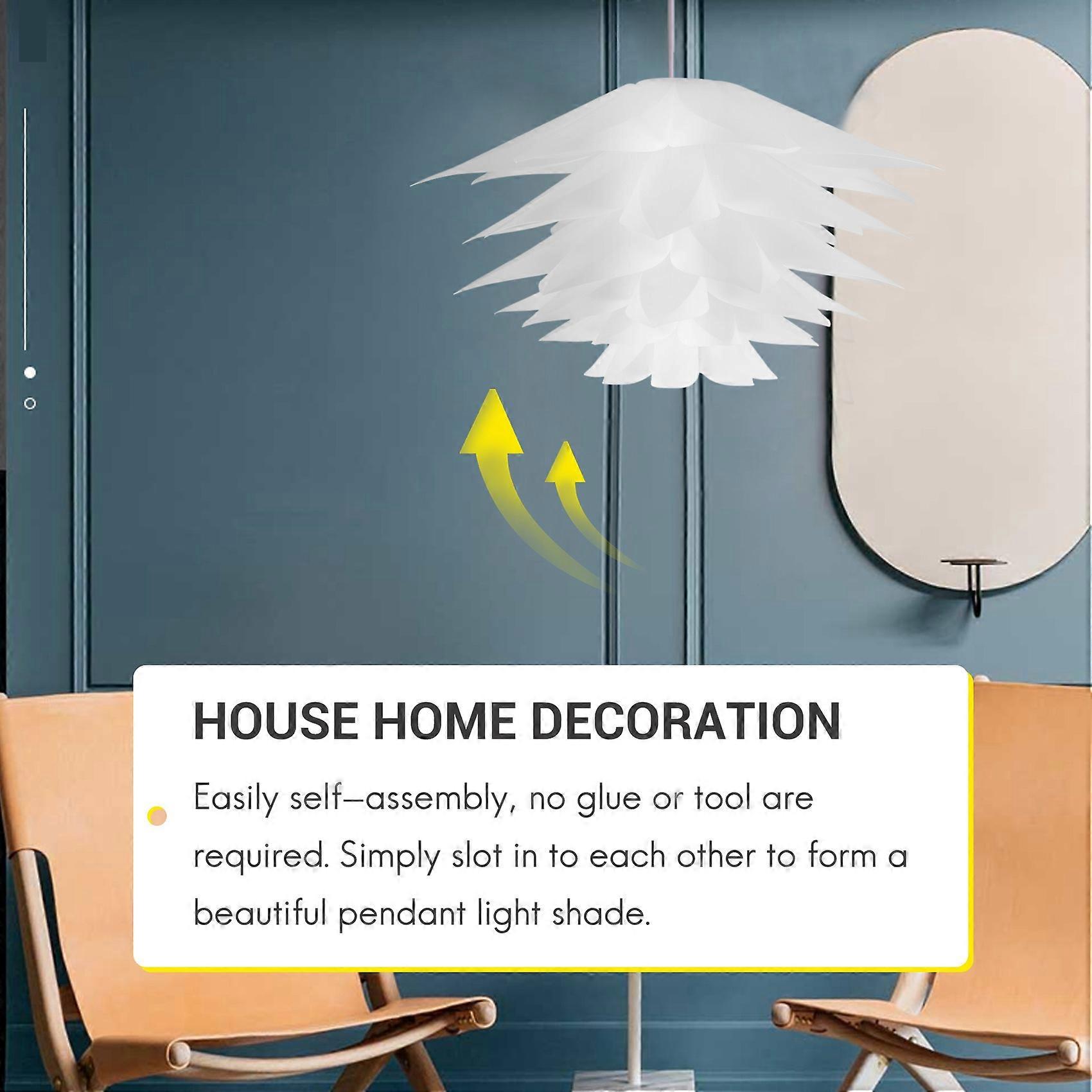 Lotus Chandelier Lampshade DIY Lotus Flower Six-Layer Lamp Shade Room ...