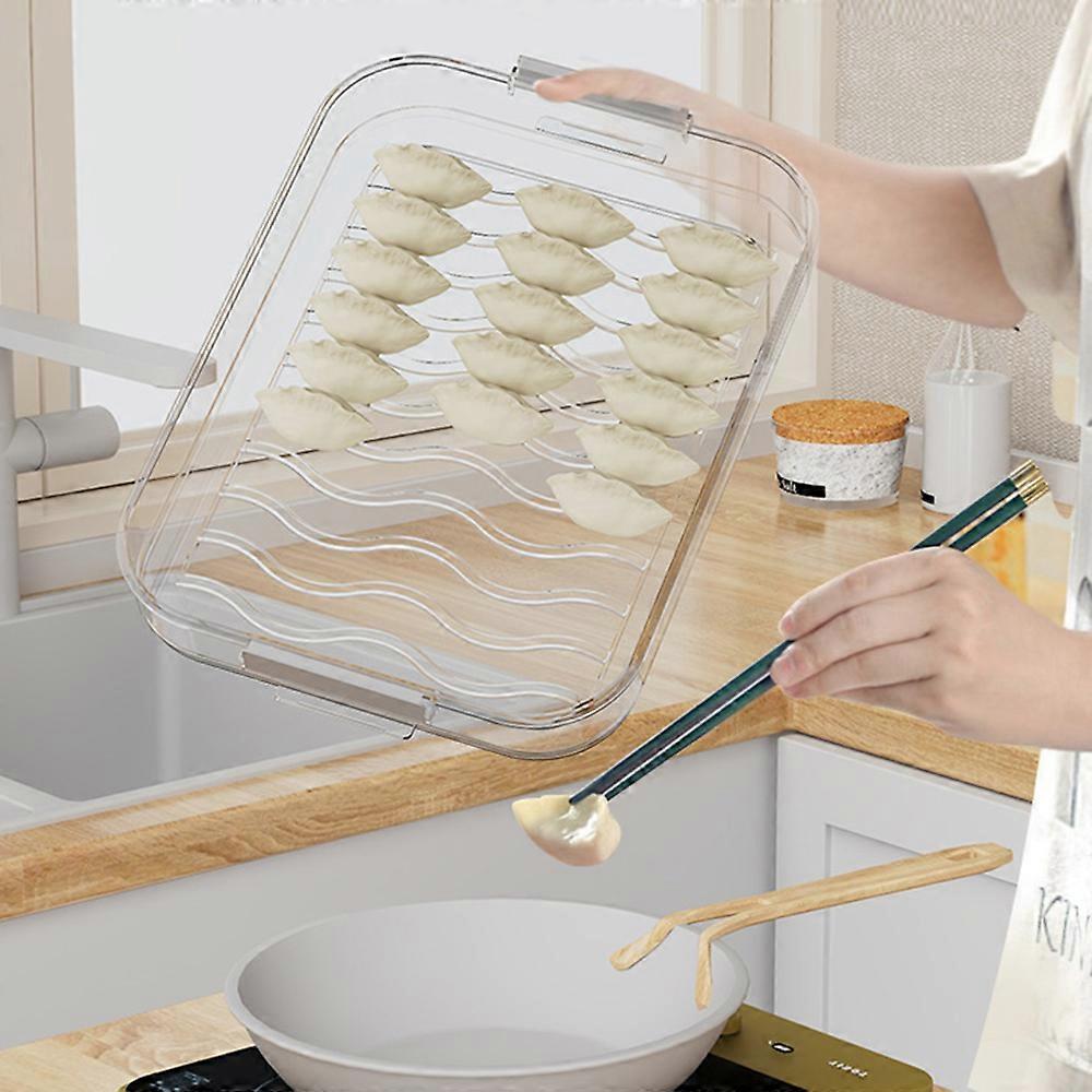 1/2/3/4 Layer Clear Dumpling Boxes with Timer Multifunctional Space ...