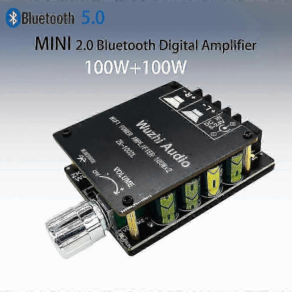 -1002L MINI Bluetooth 5.0 DC 5-24V Wireless Audio Digital Power ...