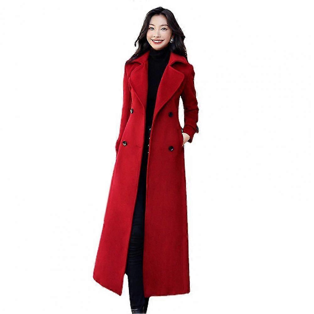 Thermal Winter Overcoat Women Business Mid-calf Length Jacket Formal ...