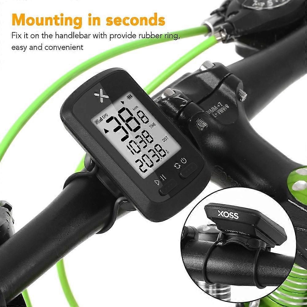 Smart GPS Cycling Computer Wireless Bike Digital Speedometer XOSS ...