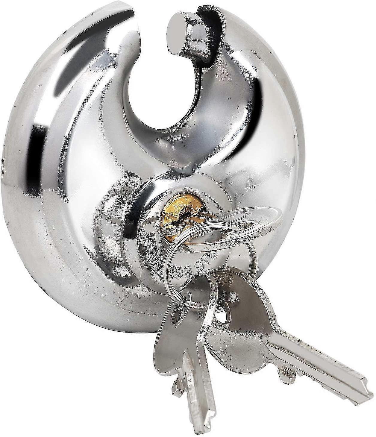 2 Circular Security Padlocks Robust, Circular Padlock With Protected ...