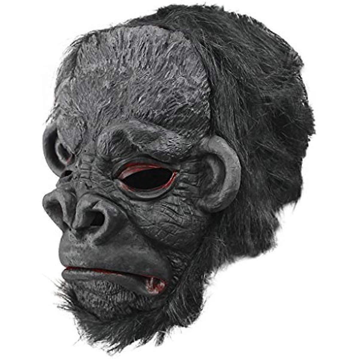 Halloween Scary Horror Chimp Mask Latex Ape Monkey Animal Full Head ...