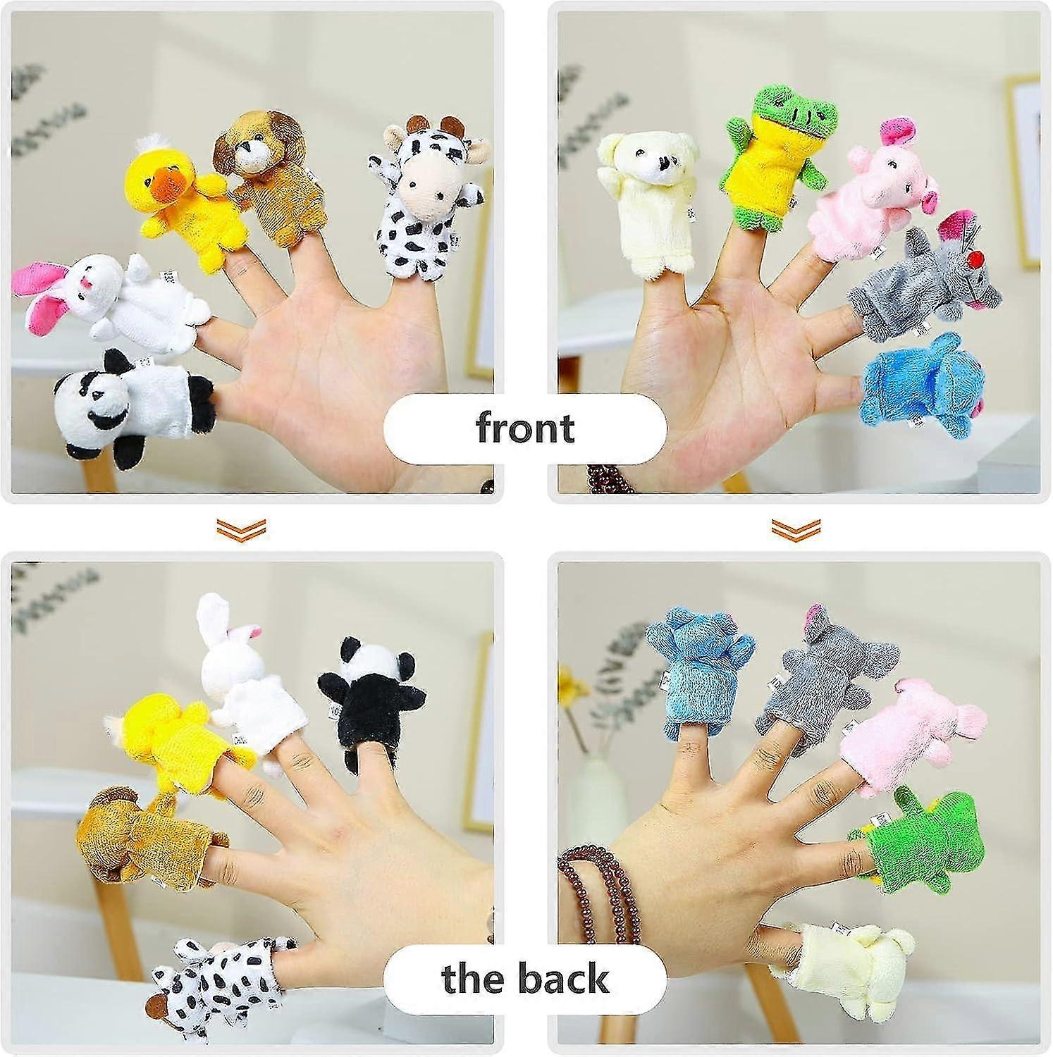 Pack of 10 Baby Finger Puppets, Finger Puppets for Children, Small ...