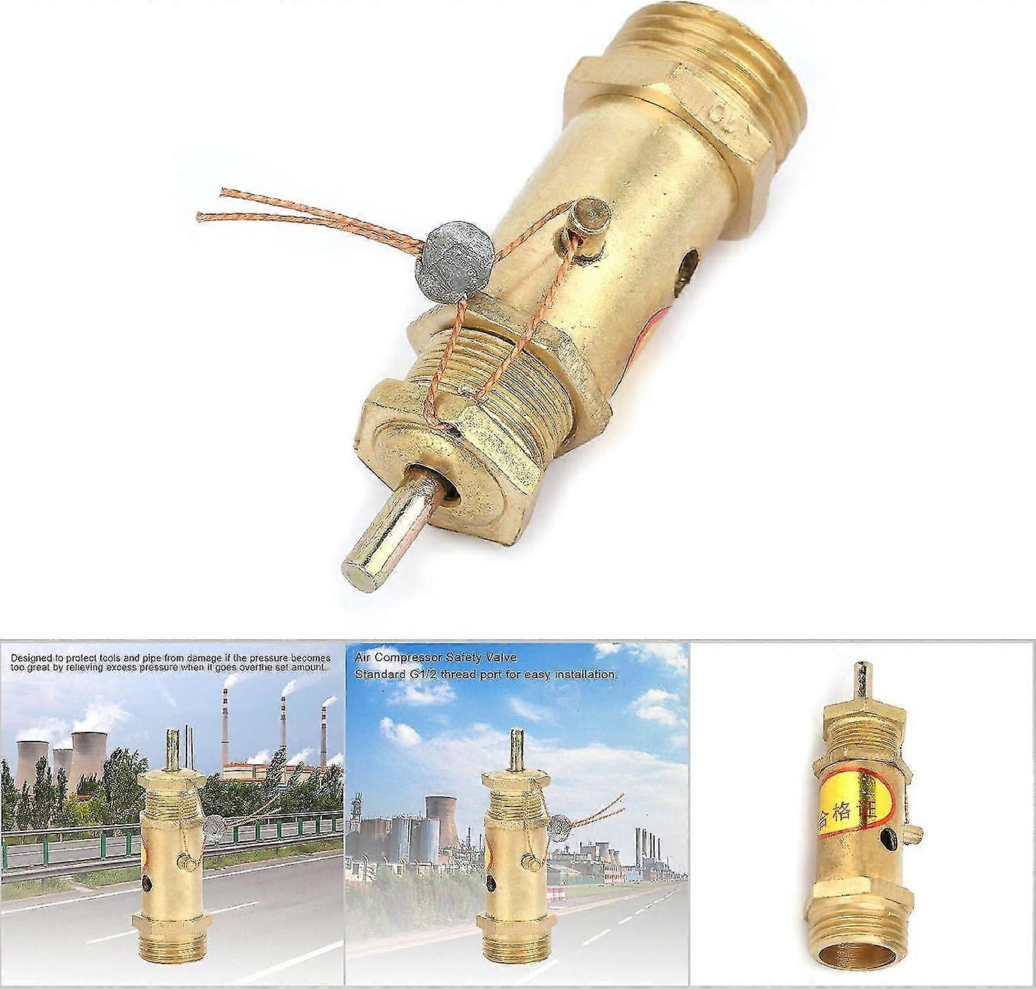 G1/2 Safety Valve Air Compressor Pressure Relief Valve Air Compressor ...