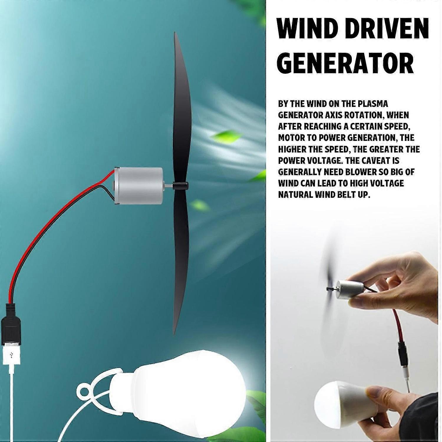 Usb 1m 20v 5w Mini Wind Turbine Motor Led Windmill Micro Wind Turbine ...