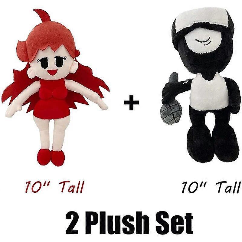 2pcs Friday Night Funkin Plush Toy Game Plushie Whitty Tank Man Lemon ...