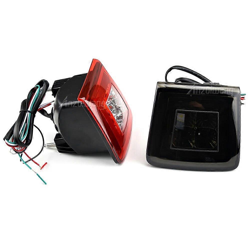 LED Rear Bumper Lamp Taillight Assembly Red Fog Brake Light White ...