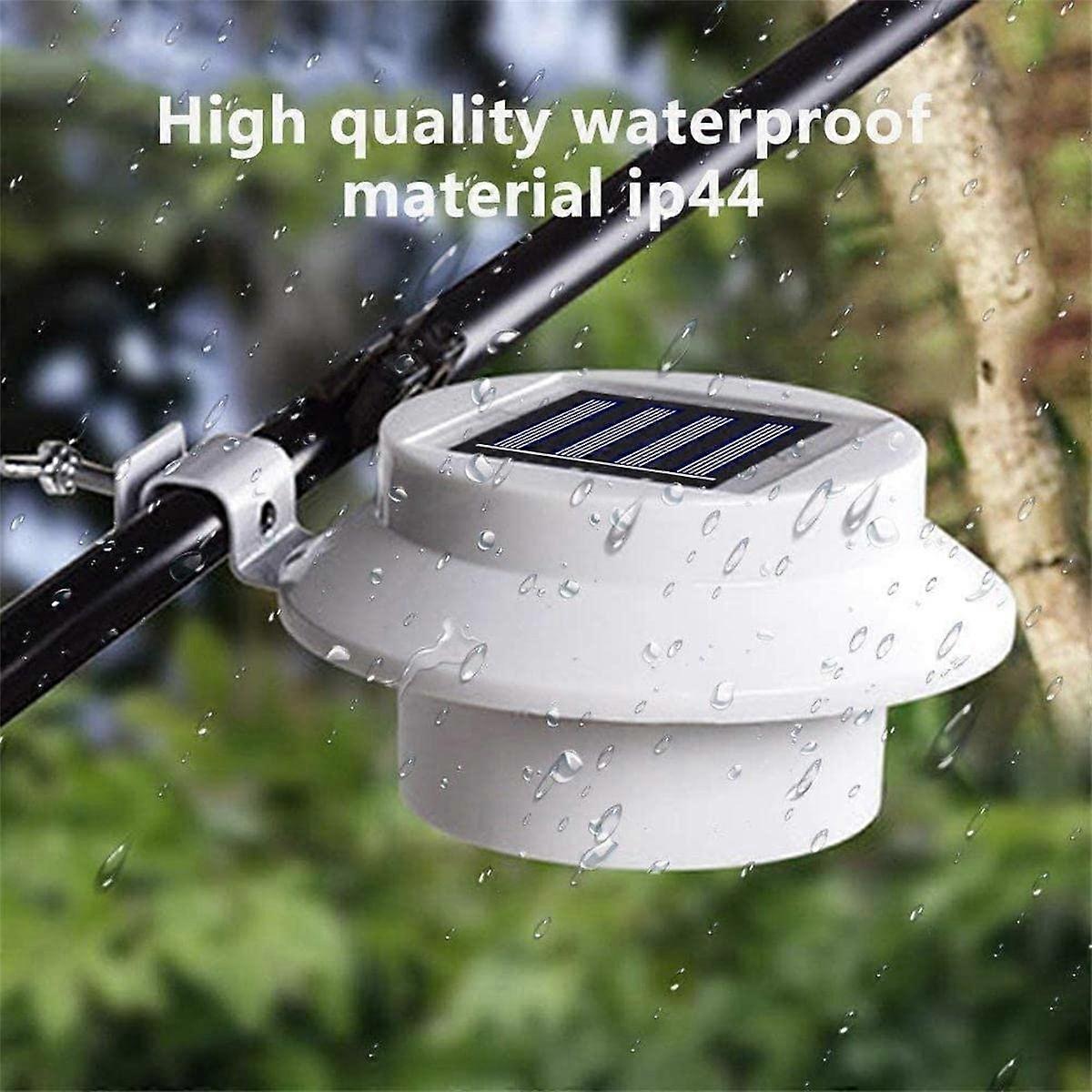 6 Pack Solar Gutter Lights Outdoor IP44 Waterproof Gutter Lights for ...