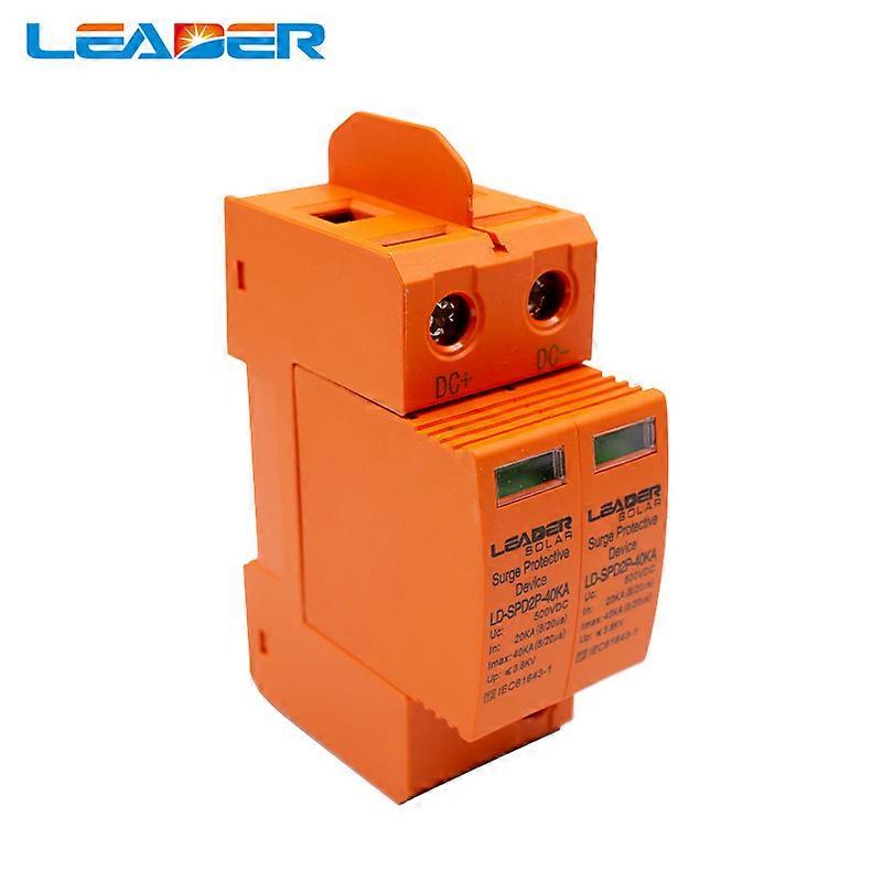 CE Approved 2P DC 500V 1000V 20-40KA SPD House Surge Protector ...