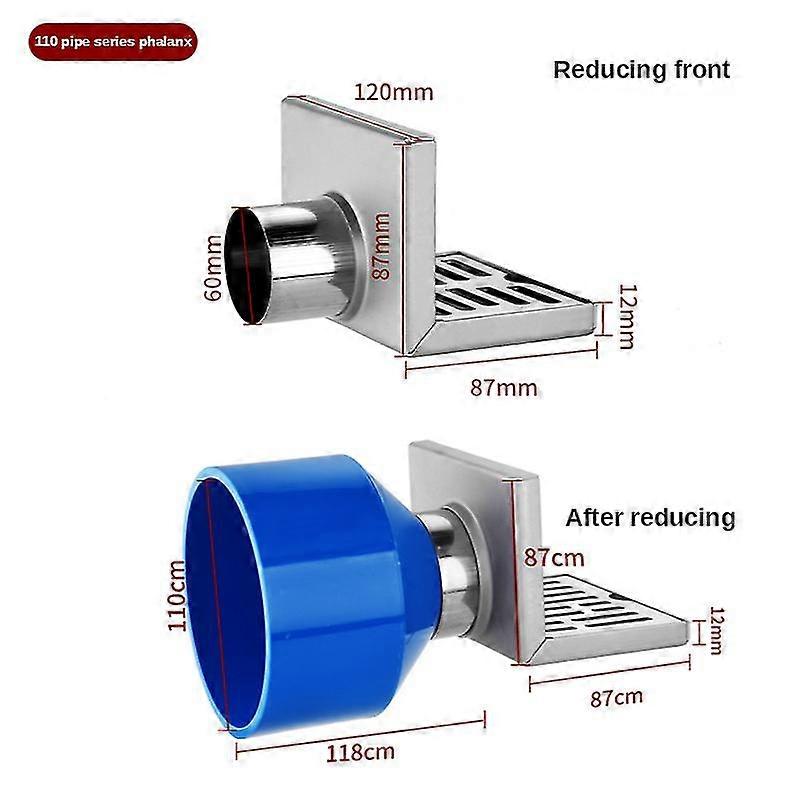 Stainless Steel Side-drain Wall Side Shower Drain Balcony Wall Corner ...