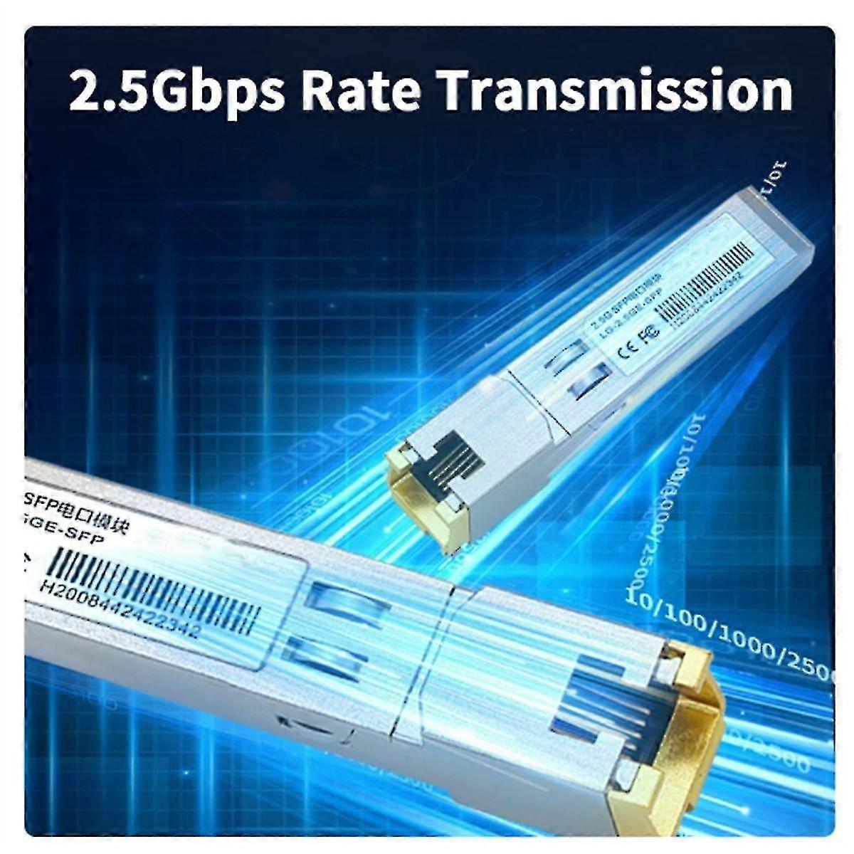 high quality2.5g Sfp Module 2500m Optical Port Turn To Rj45 Ethernet ...