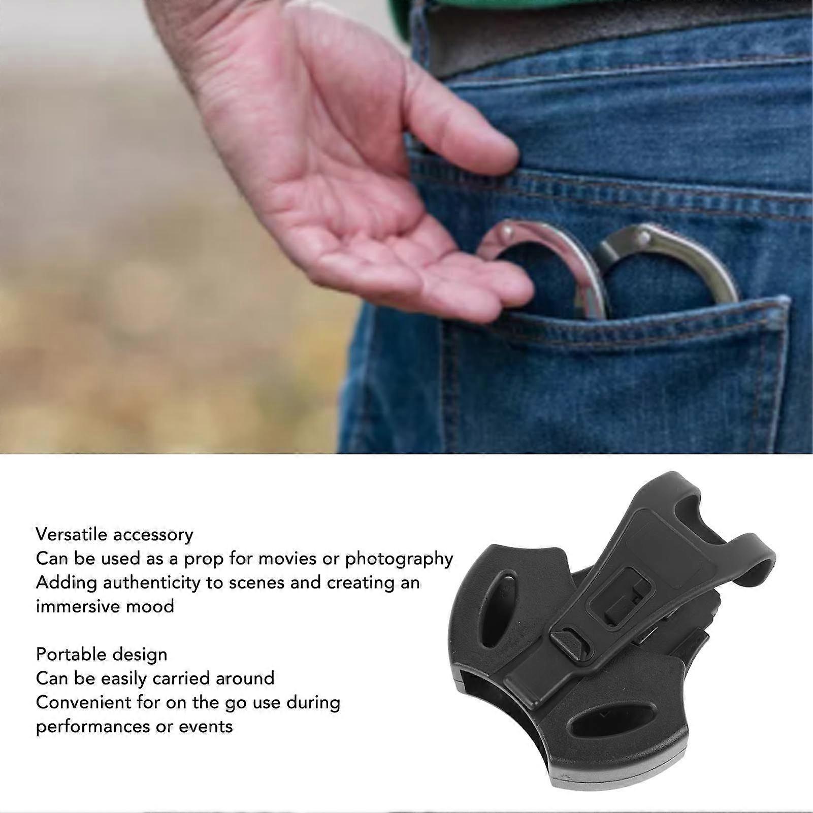 Profession Handcuffs Case Open Top Quick Release Movie Prop Handcuffs ...