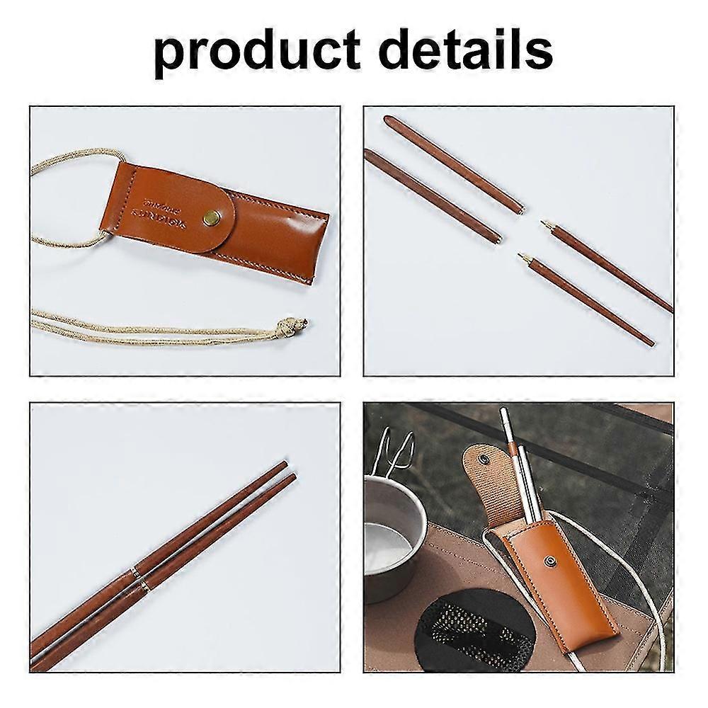 Folding Chopsticks Outdoor Camping Picnic Travel Portable Tableware A ...