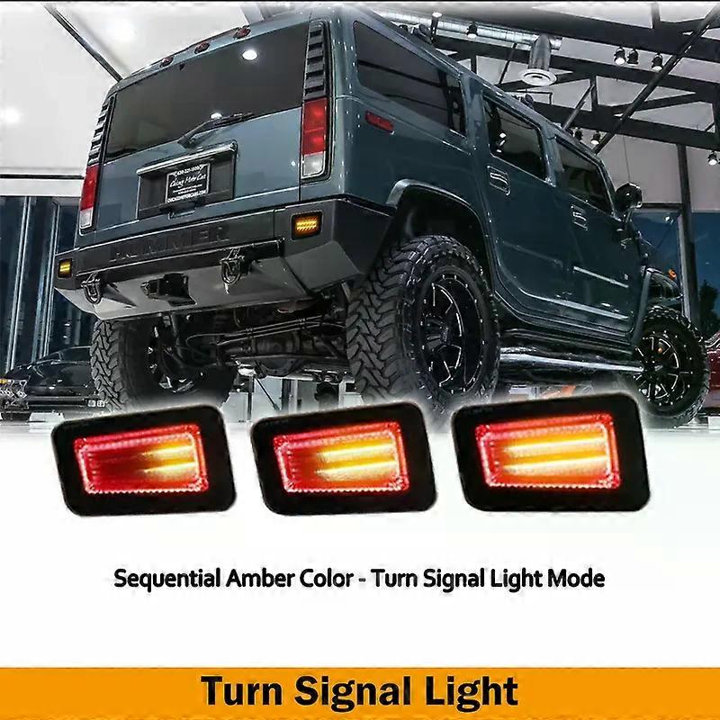 Applies to Full 3157 LED Bumper Reflector Lights For Hummer H2 Function ...