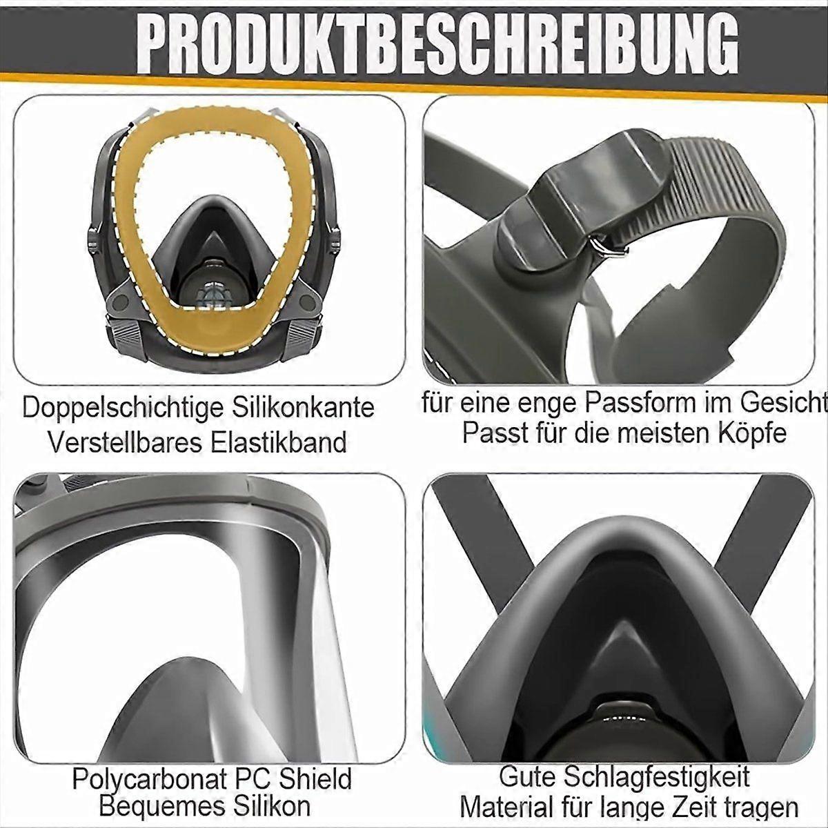 Gas Masks Survival Nuclear and Chemical, Gas Mask with 40mm Activated ...