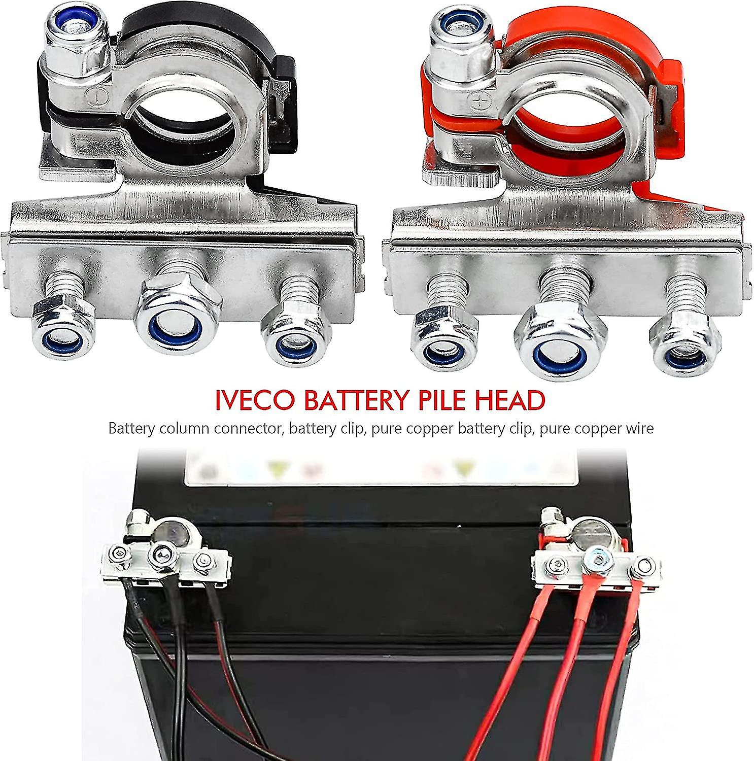 12v 3way Leisure Battery Terminals Connectors Clamps For Cars, Truck ...