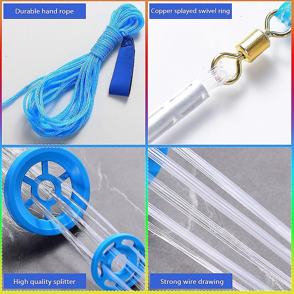 Hand Cast Fishing Net With Large Flying Disc High Strength Throw Net ...