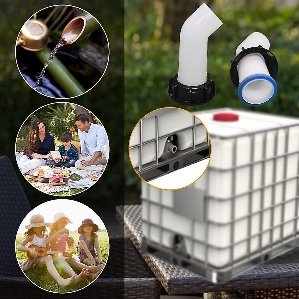1000L IBC Tank Extension Water Tank Nozzle Valve Drain with Nut Rain ...