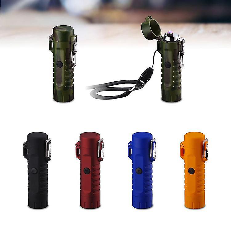 Waterproof Electric Lighter, Arc Plasma Lighter With Led Flashlight ...